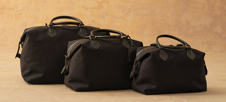 Explorer Canvas & Leather Travel Holdall, Made in England by Tusting