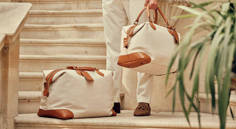 Como Collection - Classic Cream and Tan Travel Collection – Tusting