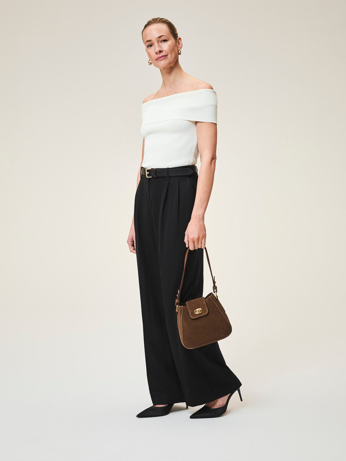 Tusting Mini Hazel Leather or Suede Crossbody Shoulder Bag