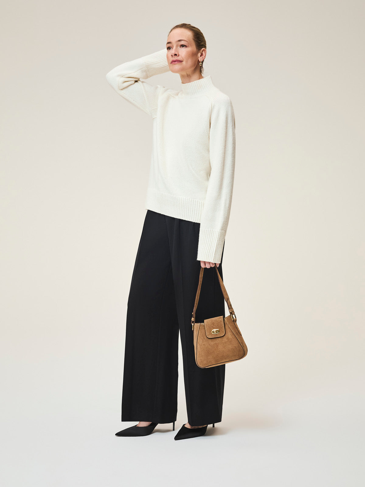 Tusting Mini Hazel Leather or Suede Crossbody Shoulder Bag