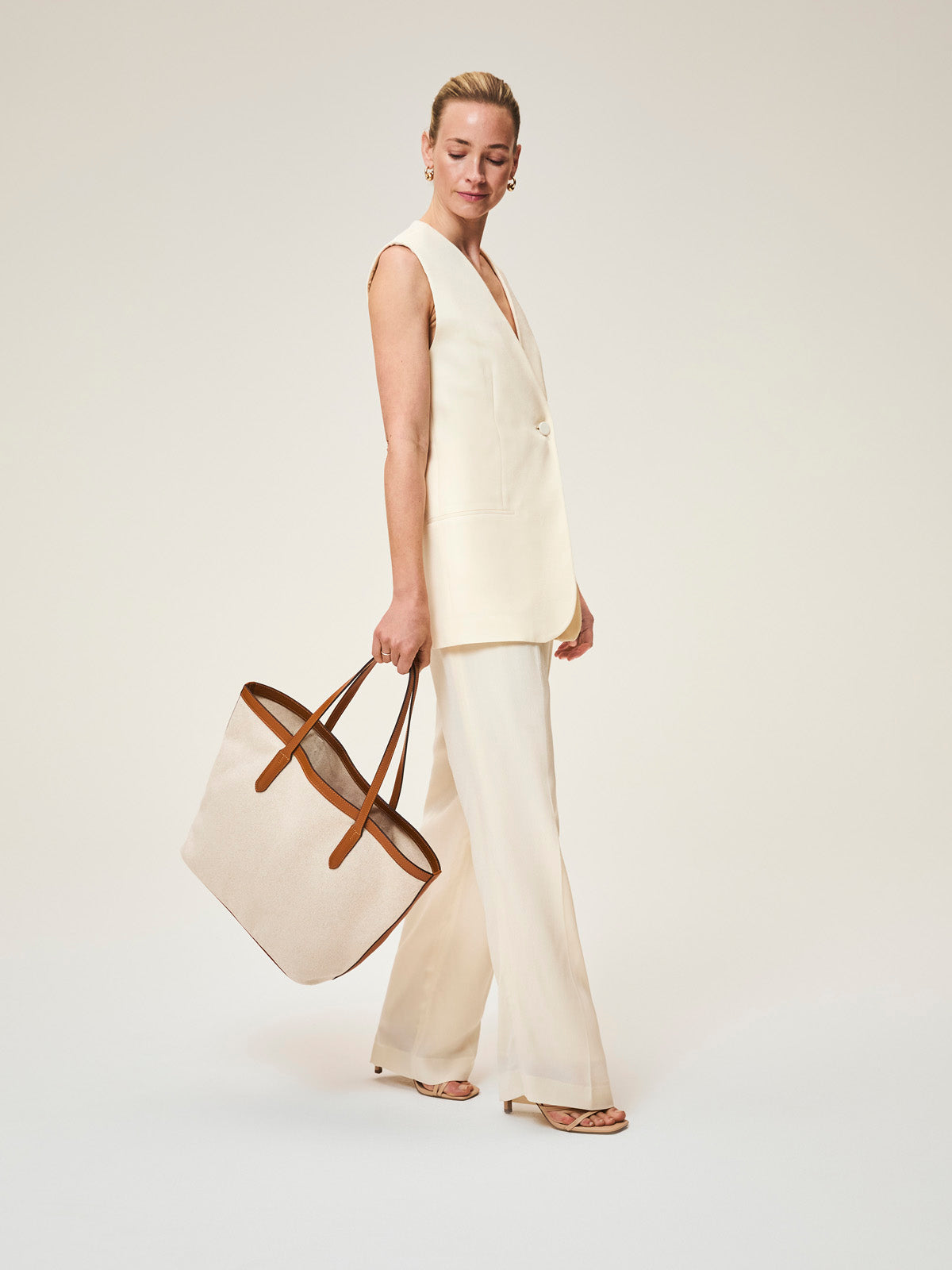 Tusting Como Linen Canvas Tote Bag