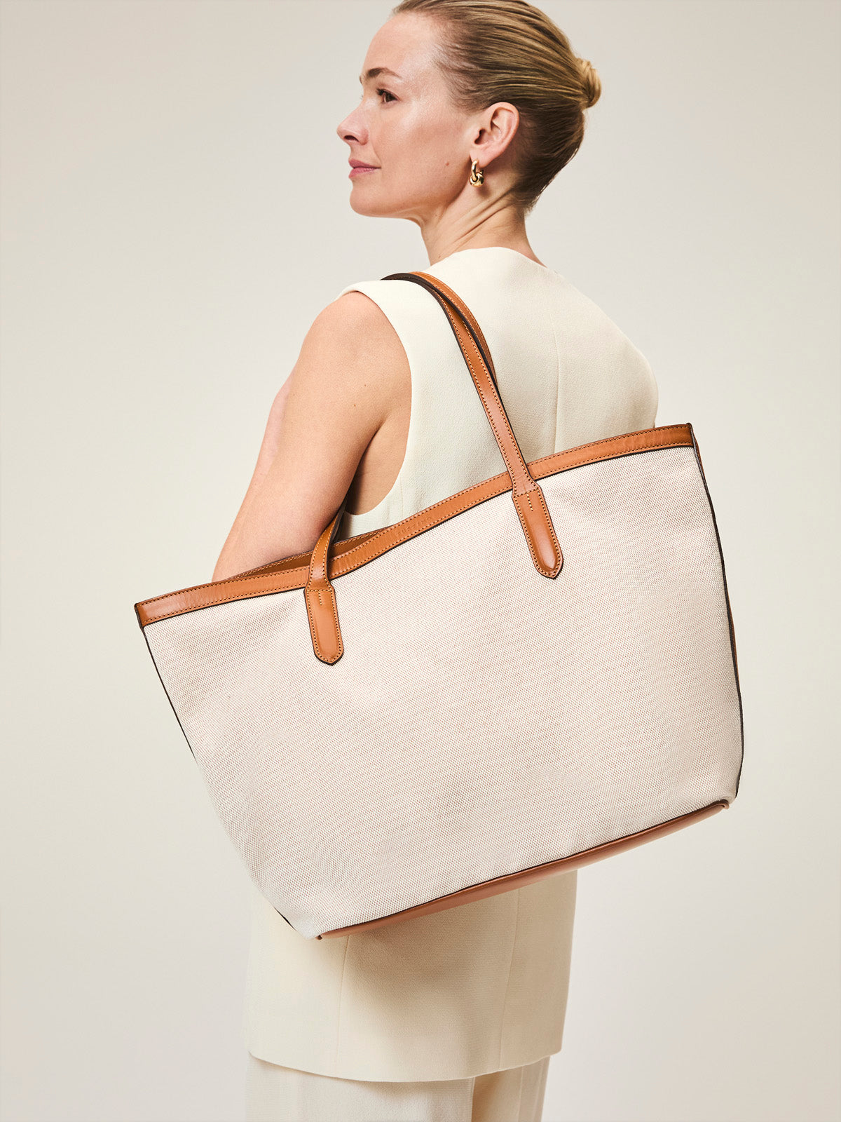 Tusting Como Linen Canvas Tote Bag