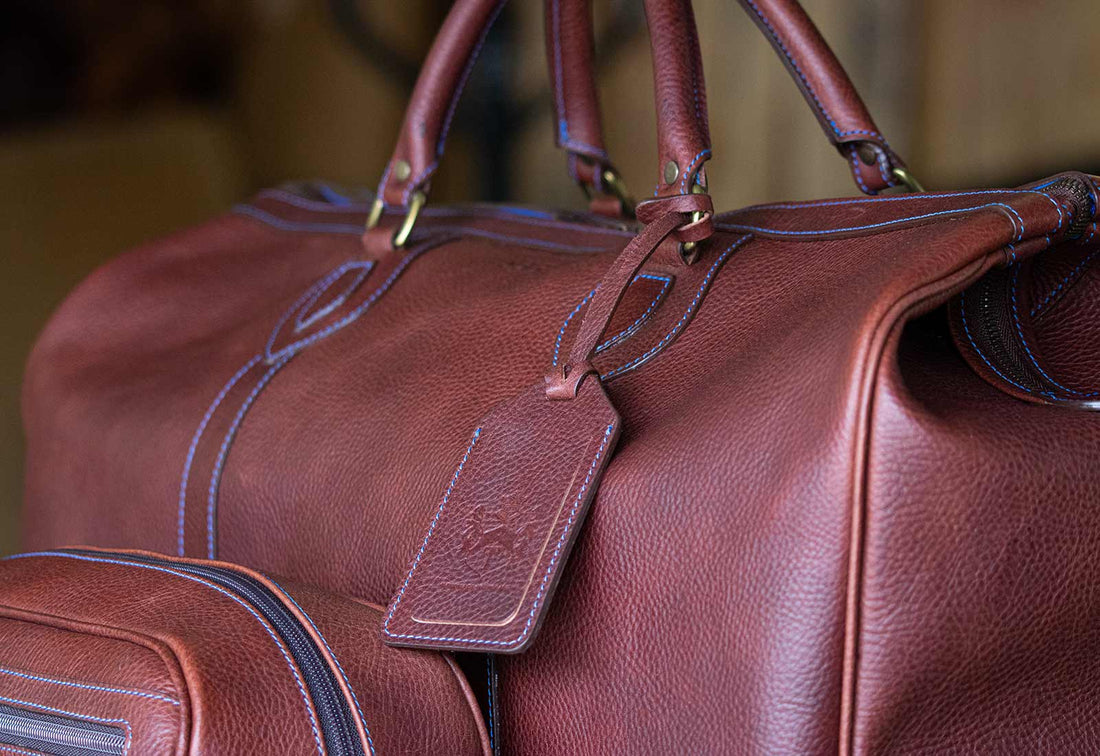 Weekender - Classic Leather Weekend Bag – Tusting