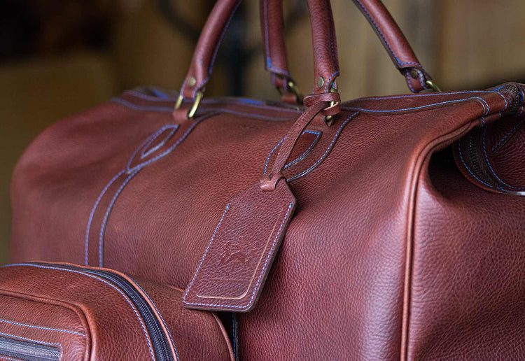 Weekender - Classic Leather Weekend Bag – Tusting