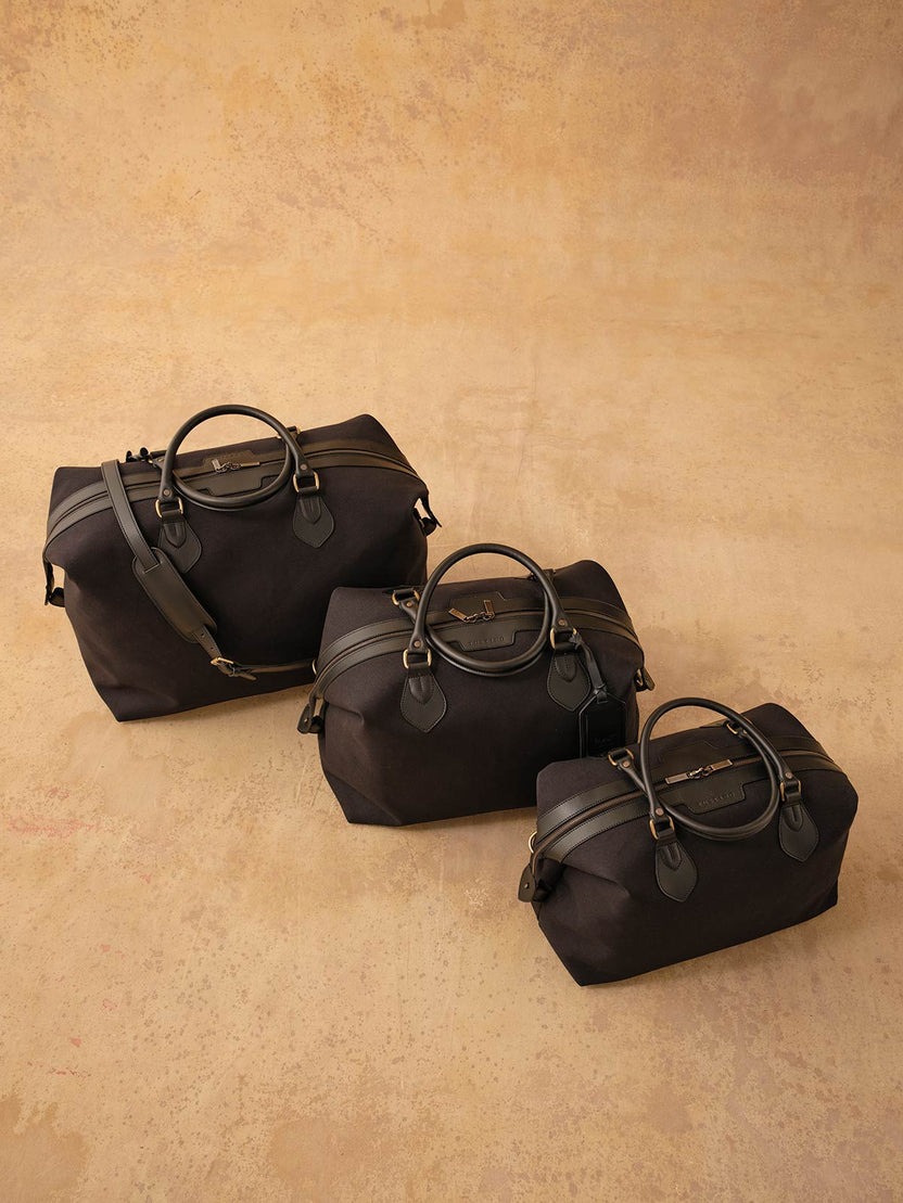 Explorer Canvas & Leather Travel Holdall, Made in England by Tusting