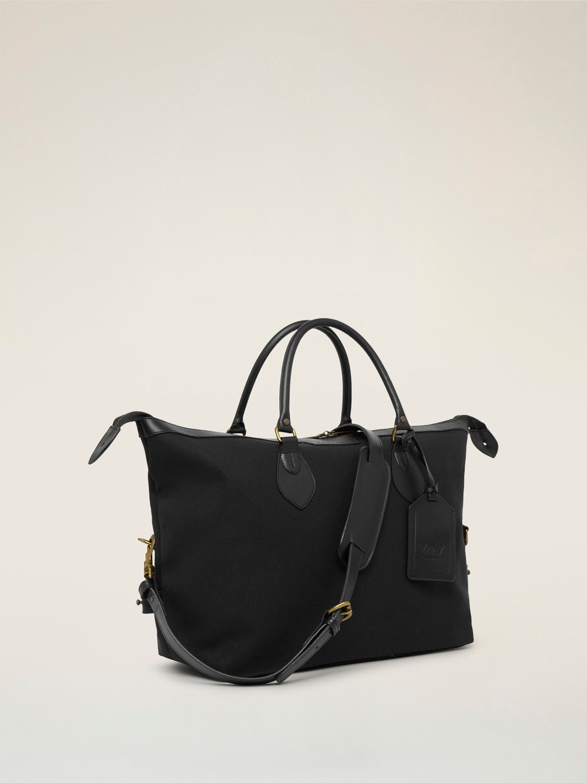 Tusting Explorer Canvas and Leather Small Travel Bag, Made in England
