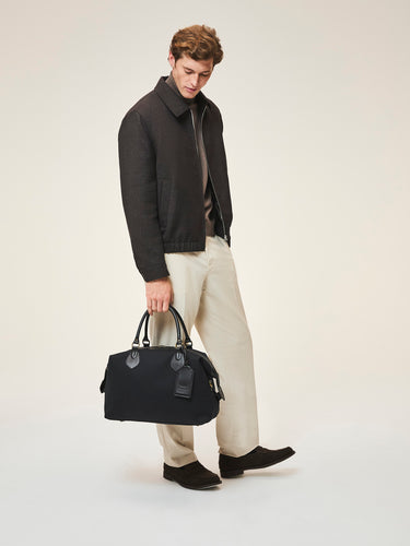 Explorer Canvas and Leather Small Overnight Bag – Tusting