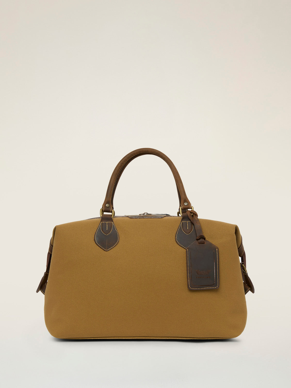 Tusting Explorer Canvas and Leather Small Travel Bag, Made in England