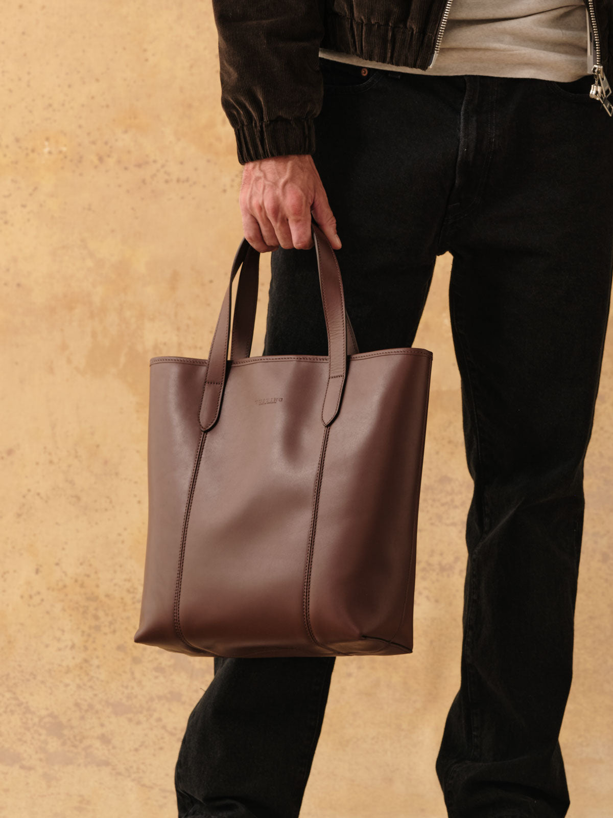 Chelsea Classic Leather Mens Tote | Tusting