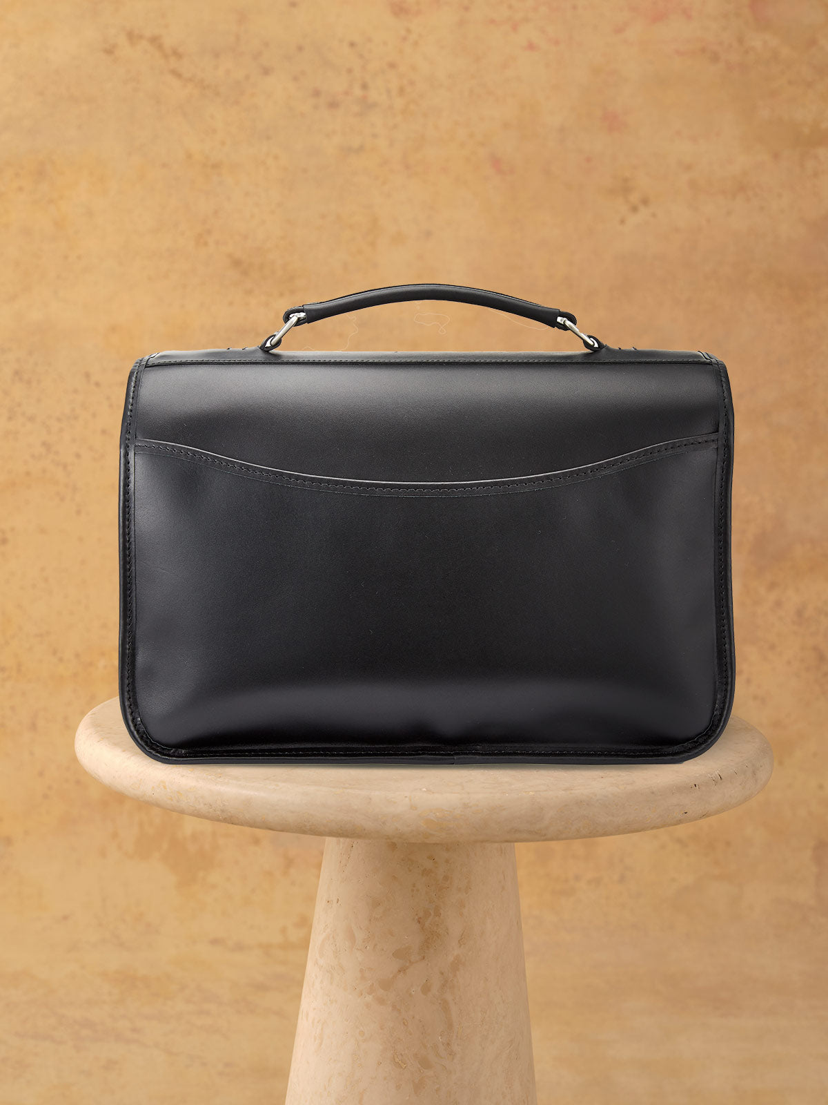 Leather Clipper - Small Leather Satchel Briefcase by Tusting