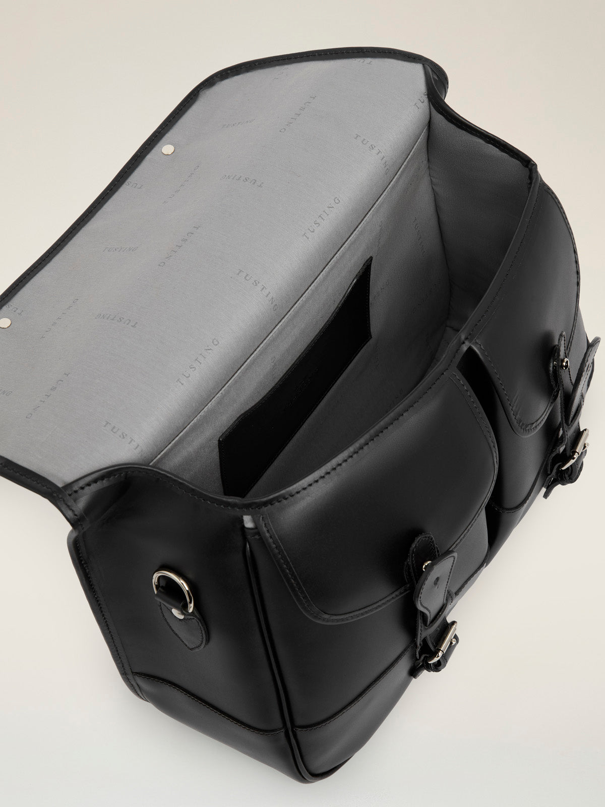 Leather Clipper - Large Leather Satchel Briefcase by Tusting