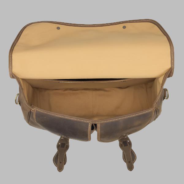 Leather Clipper - Small Leather Satchel Briefcase by Tusting