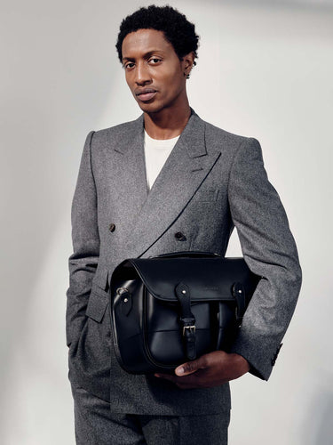 Leather Clipper - Small Leather Satchel Briefcase by Tusting