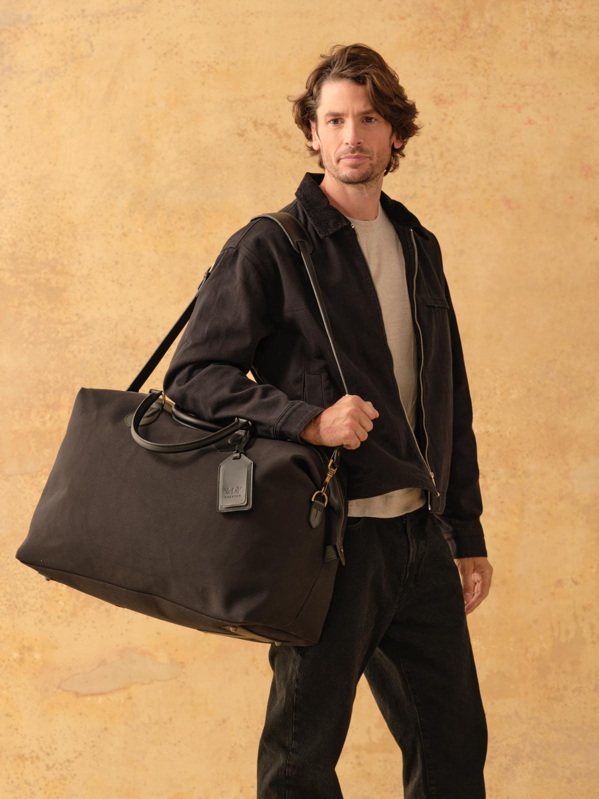 Explorer Canvas and Leather Large Travel Bag – Tusting