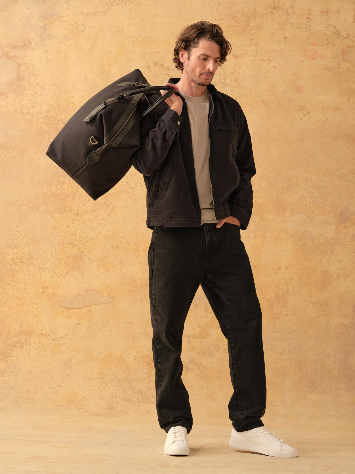 Explorer Canvas and Leather Large Travel Bag – Tusting