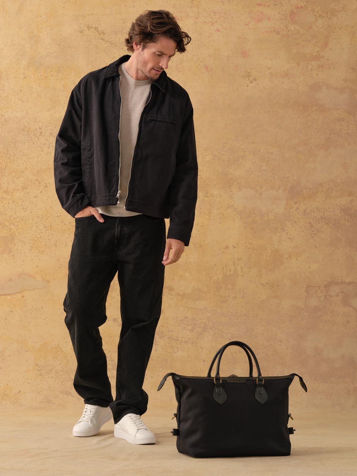 Explorer Canvas and Leather Small Overnight Bag – Tusting