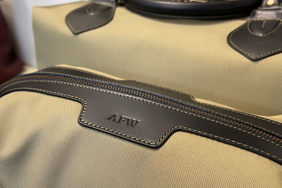 Tusting Horizon Leather Toiletry Bag & Dopp Kit - Made in England
