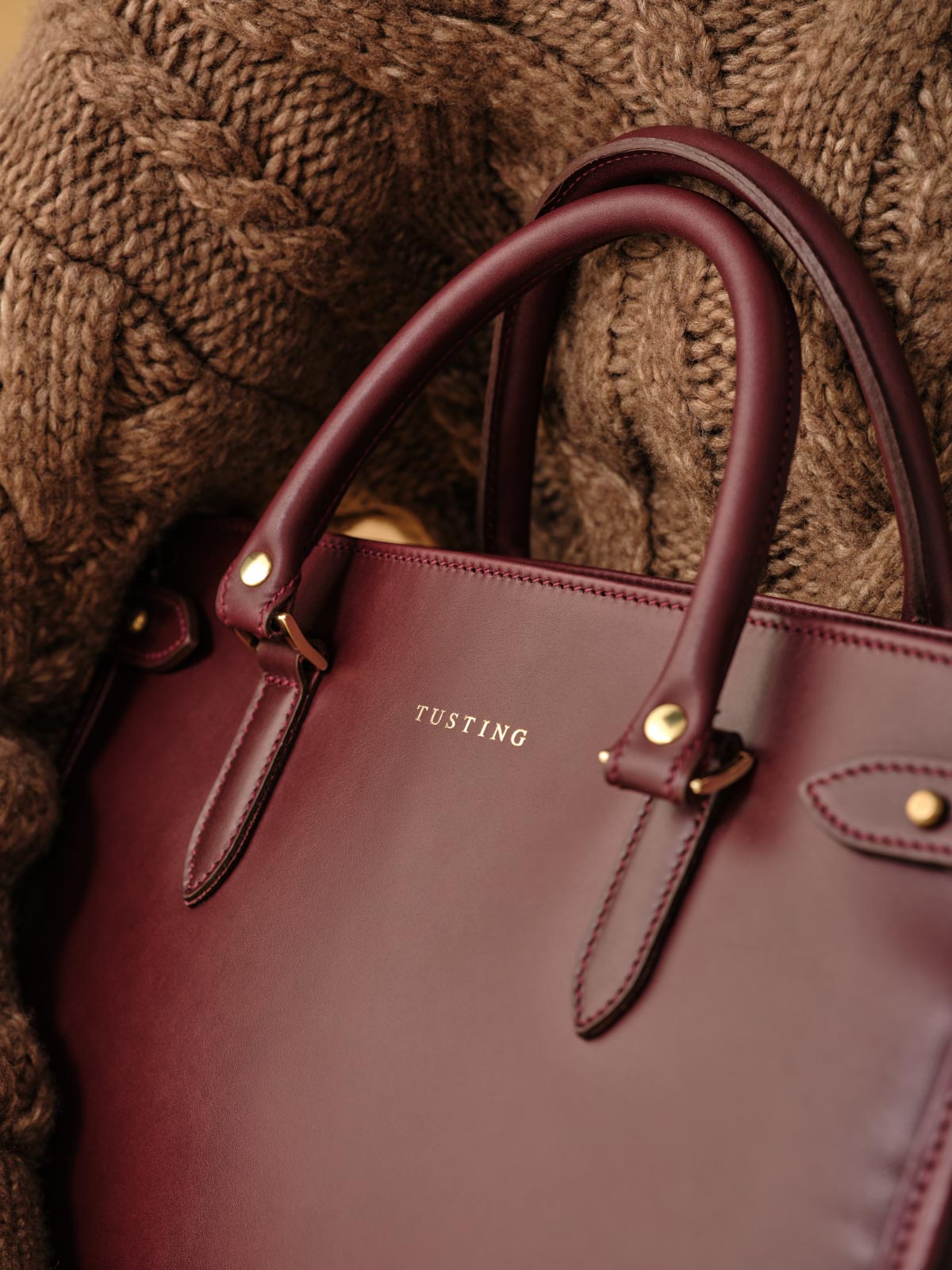 Tusting Kimbolton Classic Leather Work Bag for Women