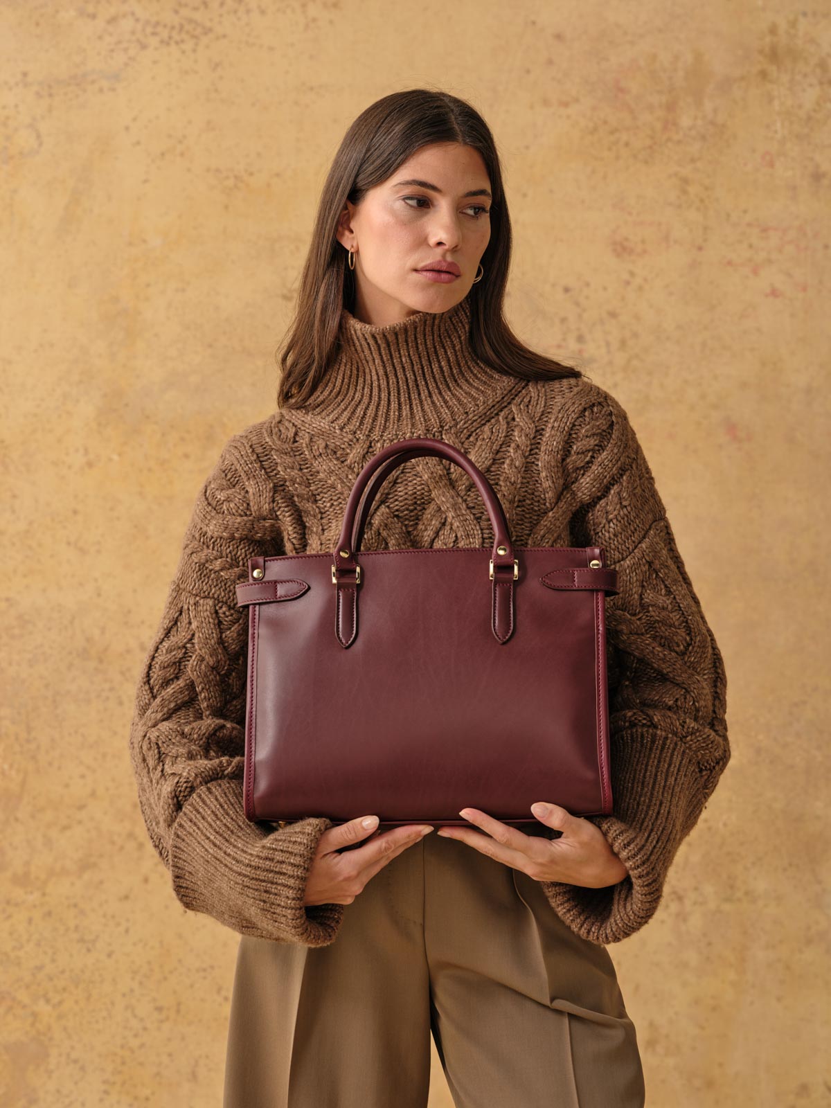 Tusting Kimbolton Classic Leather Work Bag for Women