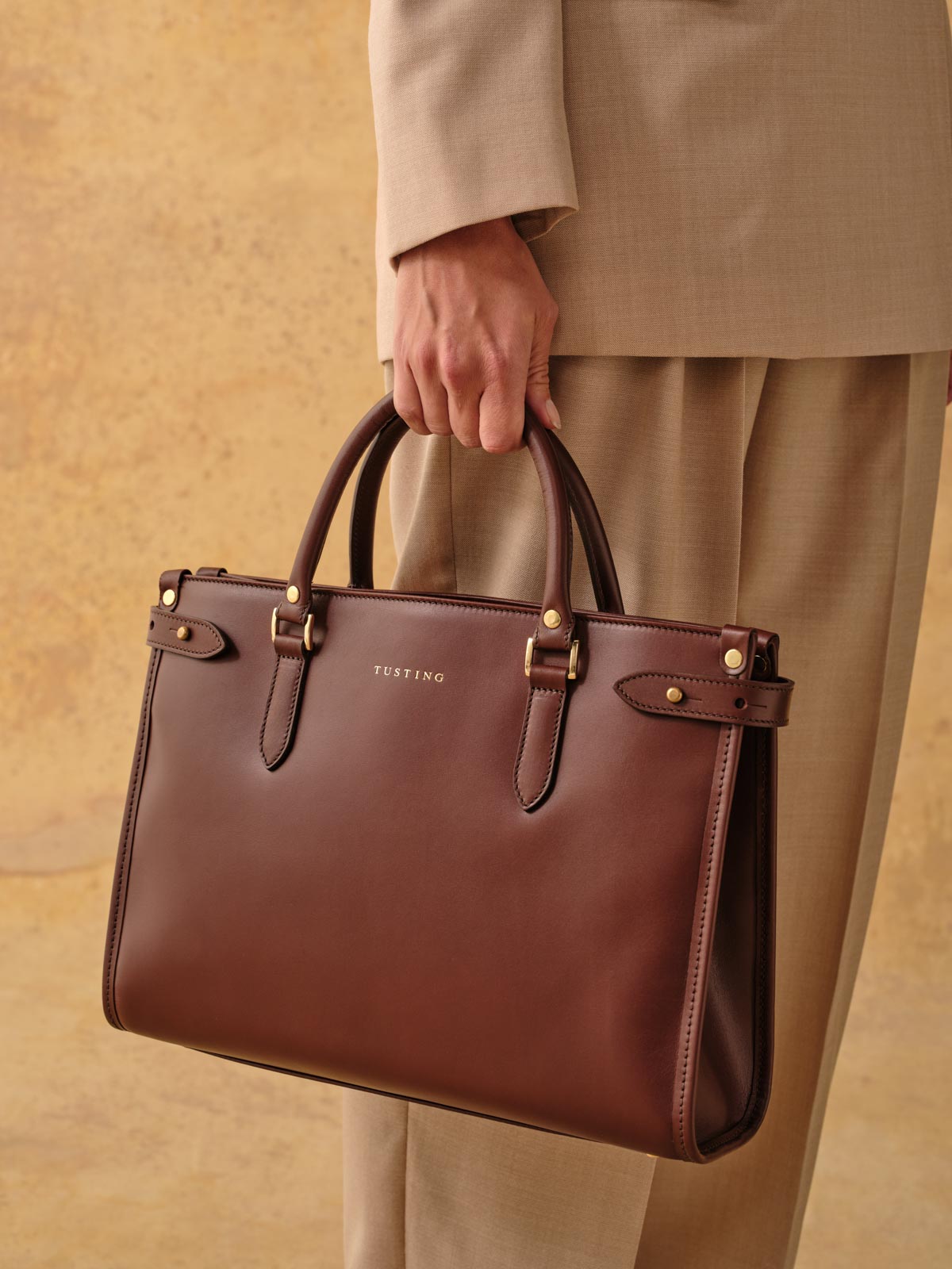 Tusting Kimbolton Classic Leather Work Bag for Women