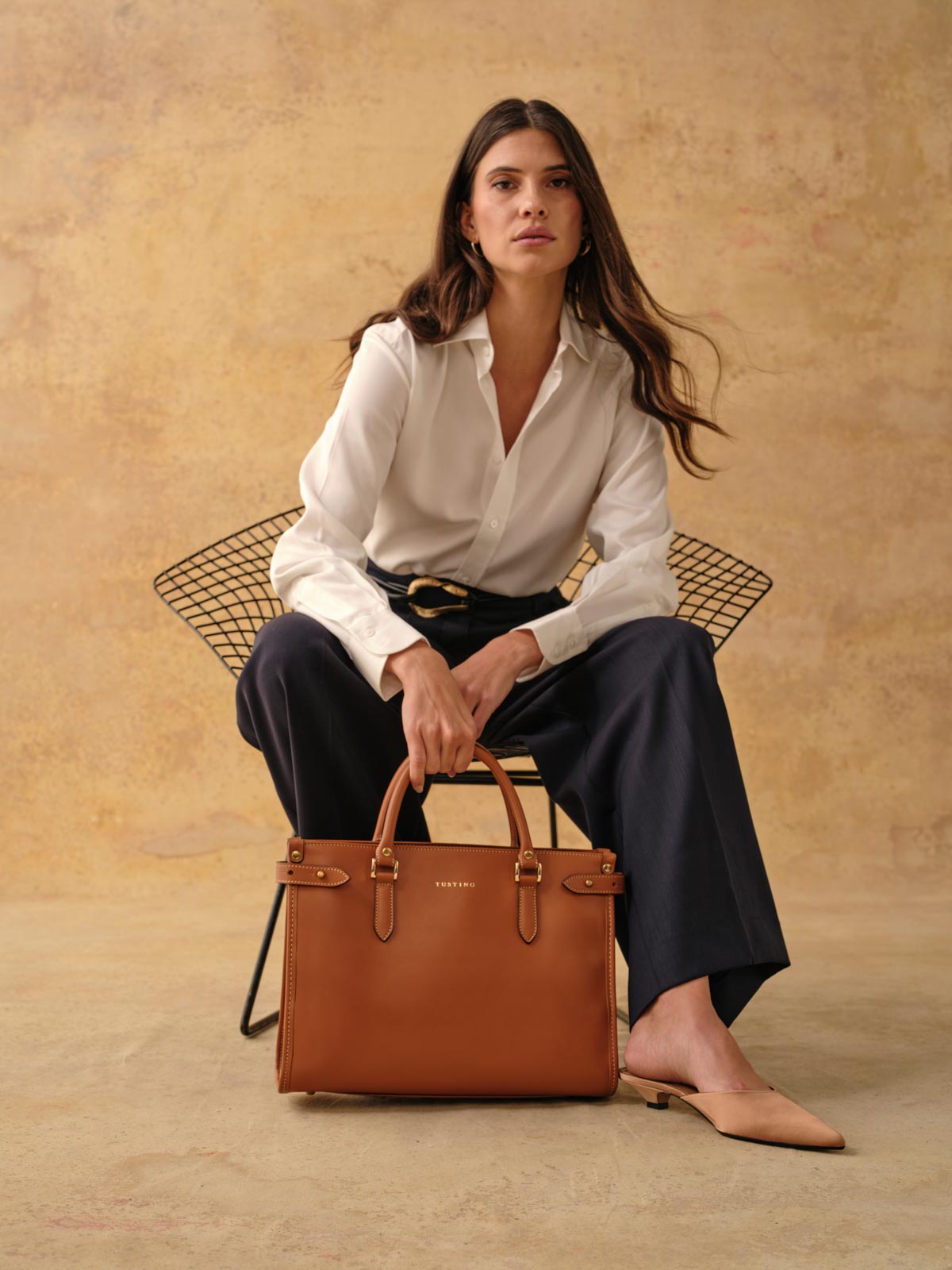 Tusting Kimbolton Classic Leather Work Bag for Women