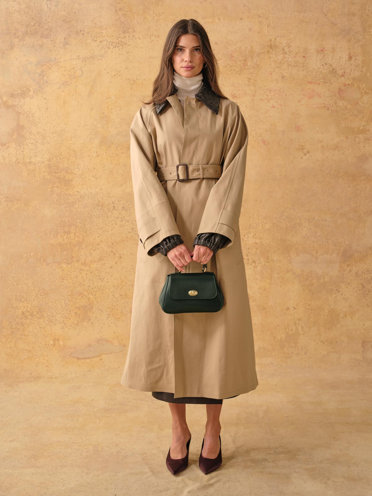 Tusting Mini Holly Leather Top Handle Handbag