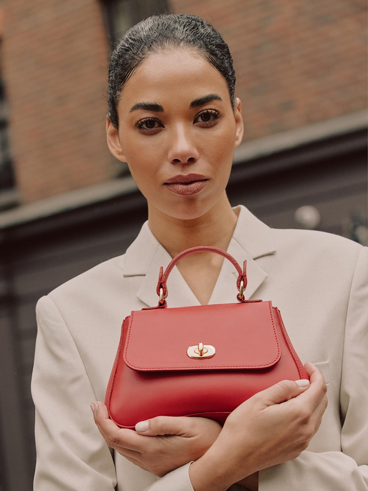 Tusting Mini Holly Leather Top Handle Handbag