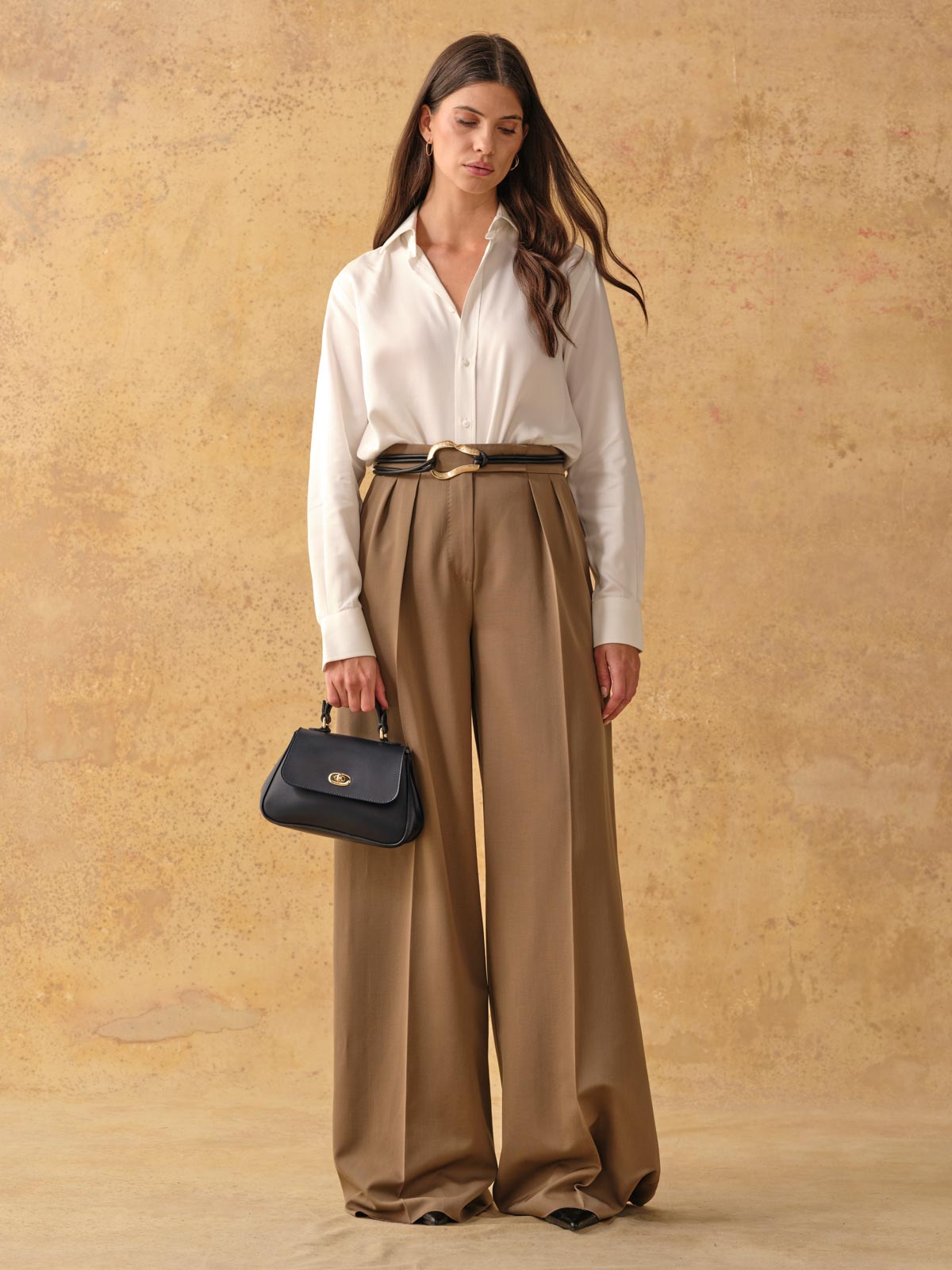 Tusting Mini Holly Leather Top Handle Handbag