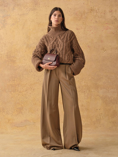 Tusting Mini Holly Leather Top Handle Handbag