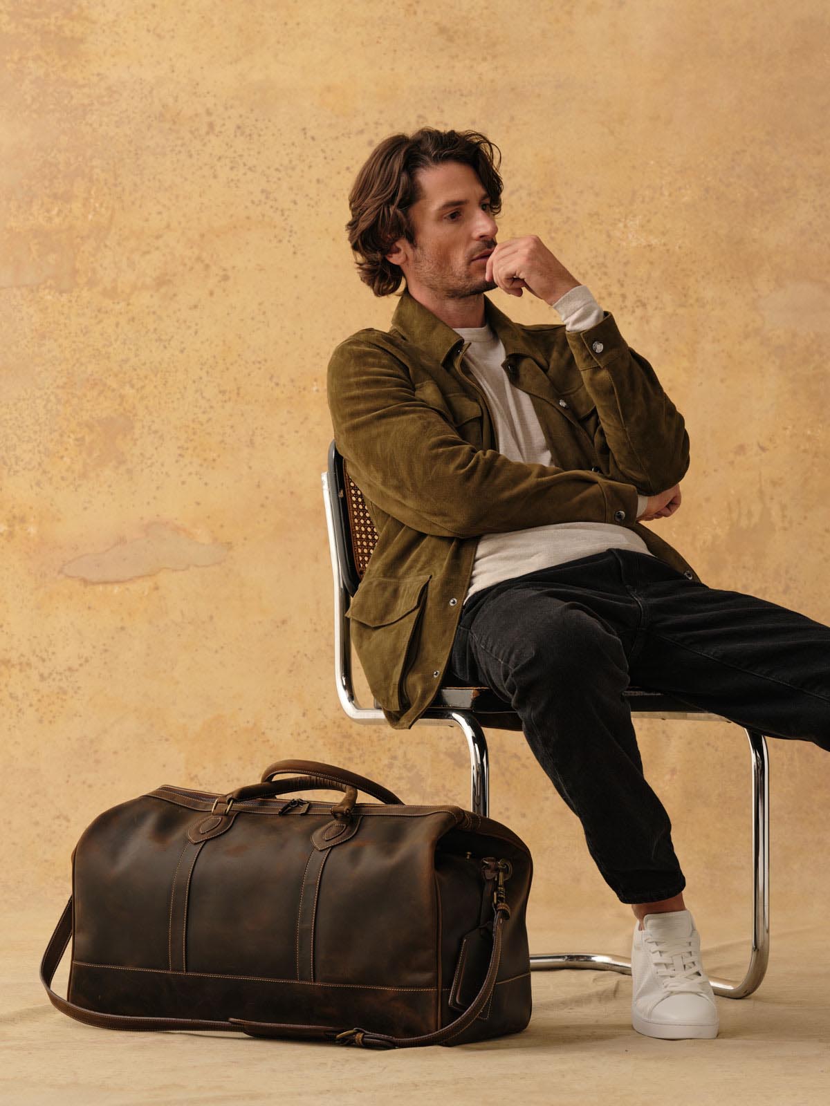 Weekender - Classic Leather Weekend Bag – Tusting