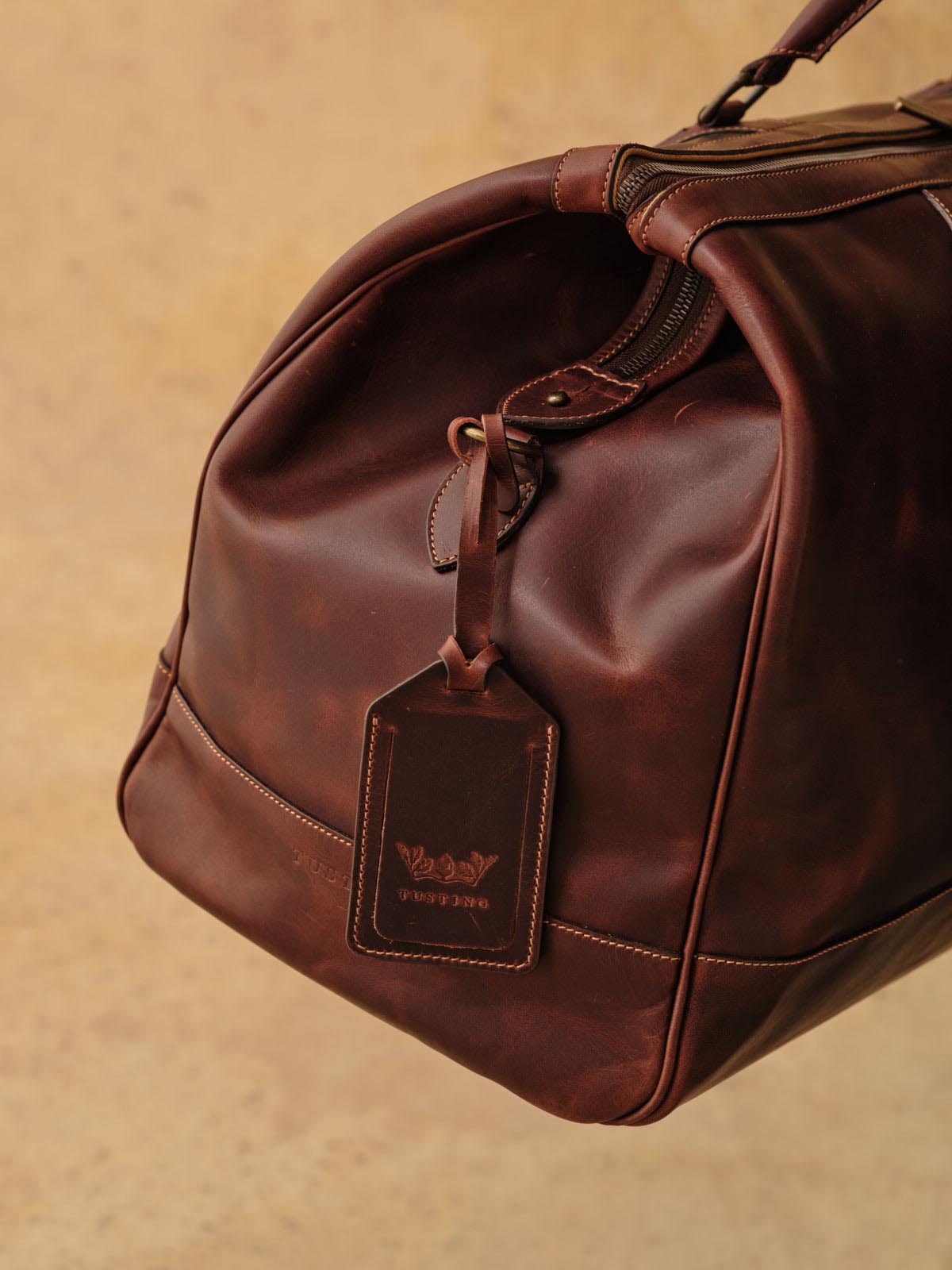 Weekender - Classic Leather Weekend Bag – Tusting