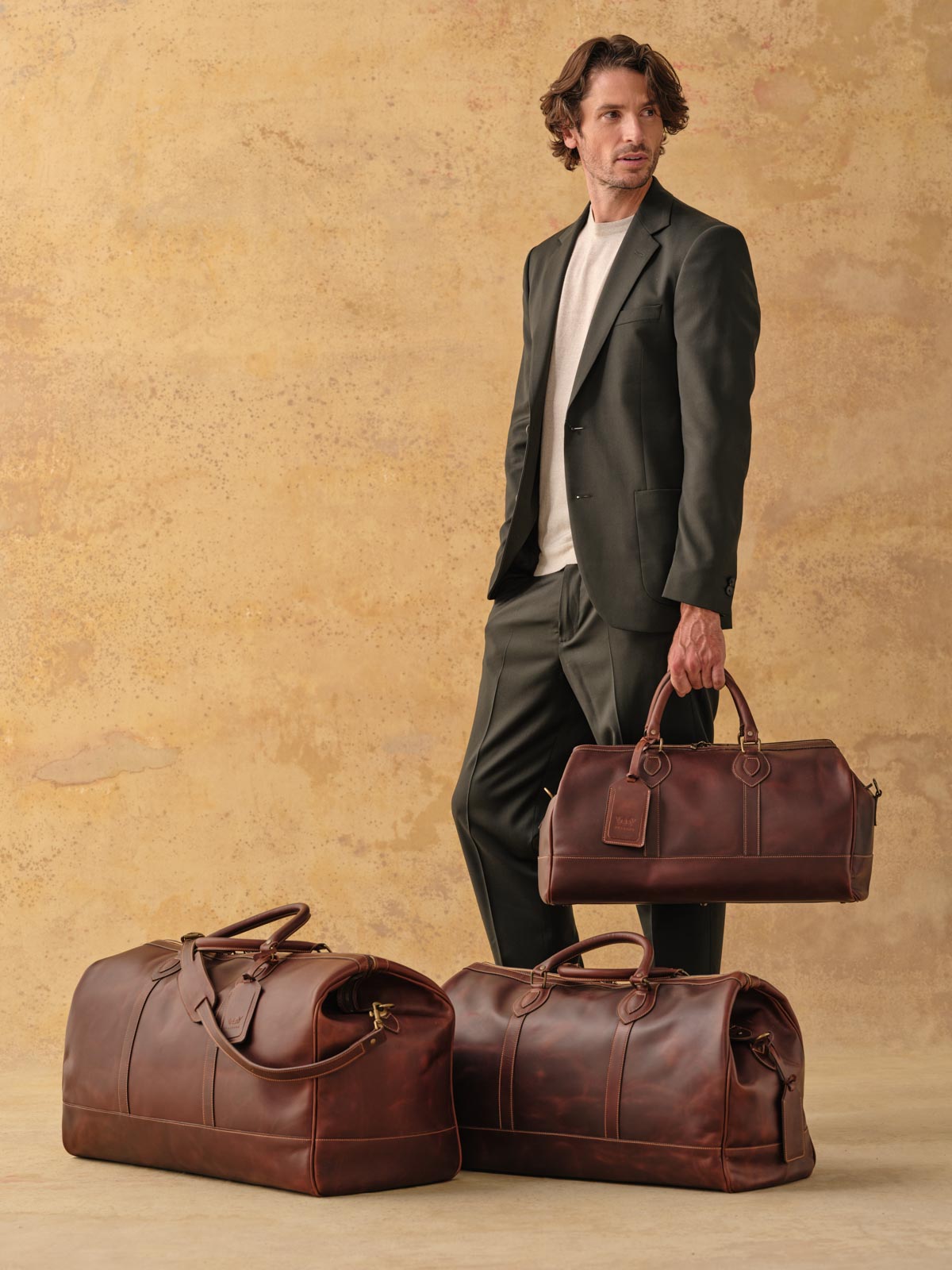 Weekender - Classic Leather Weekend Bag – Tusting