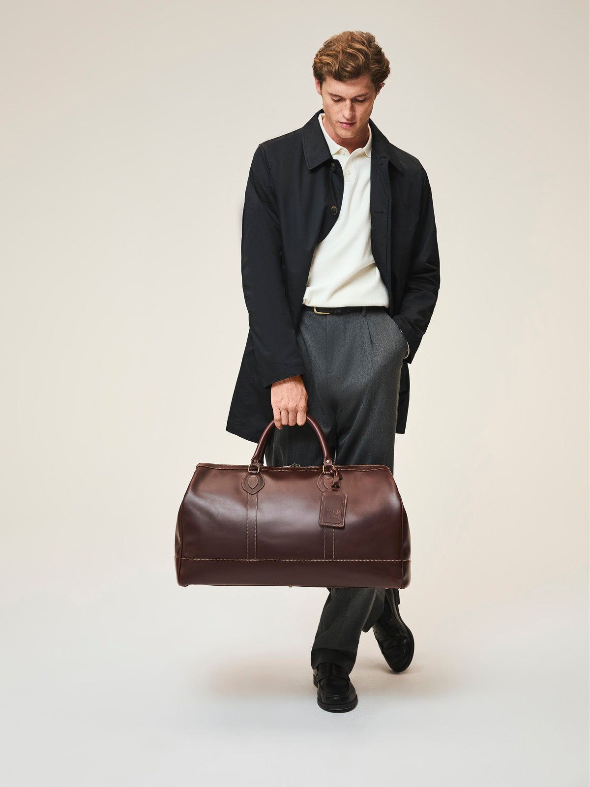 Weekender - Classic Leather Weekend Bag – Tusting