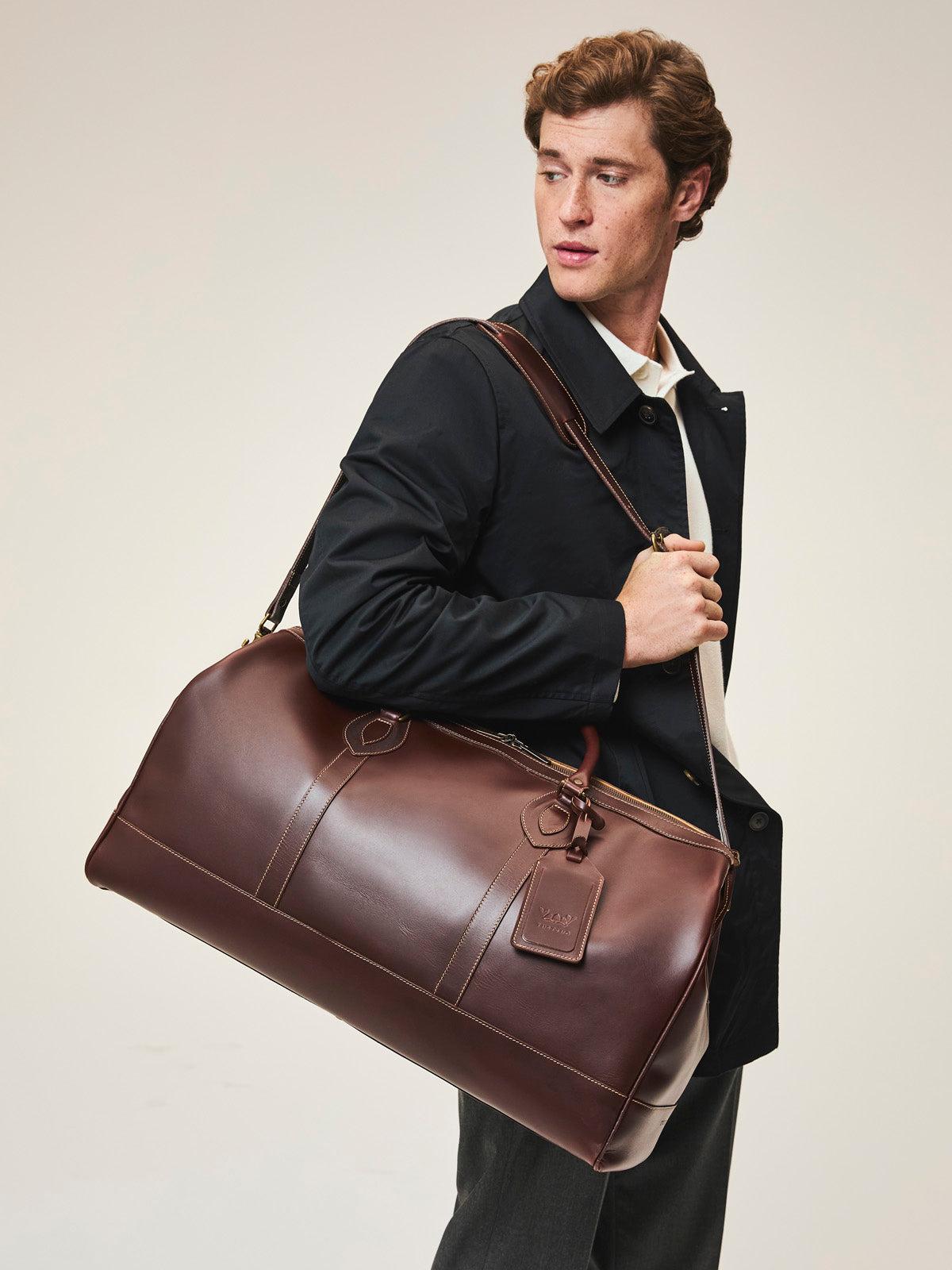 Weekender - Classic Leather Weekend Bag – Tusting