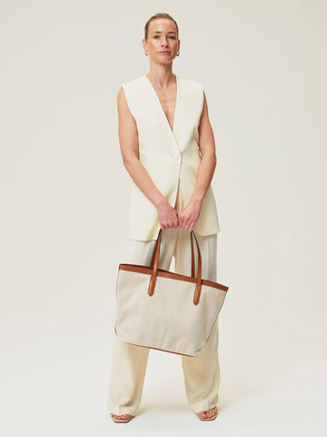 Tusting Como Linen Canvas Tote Bag