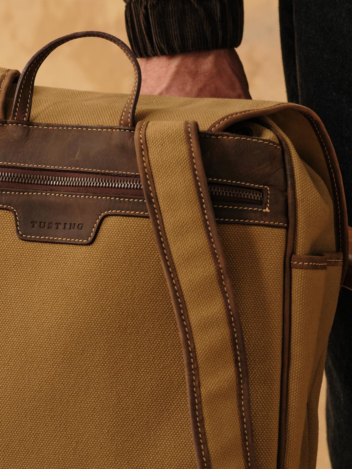 Tusting Canvas Leather Classic Backpack