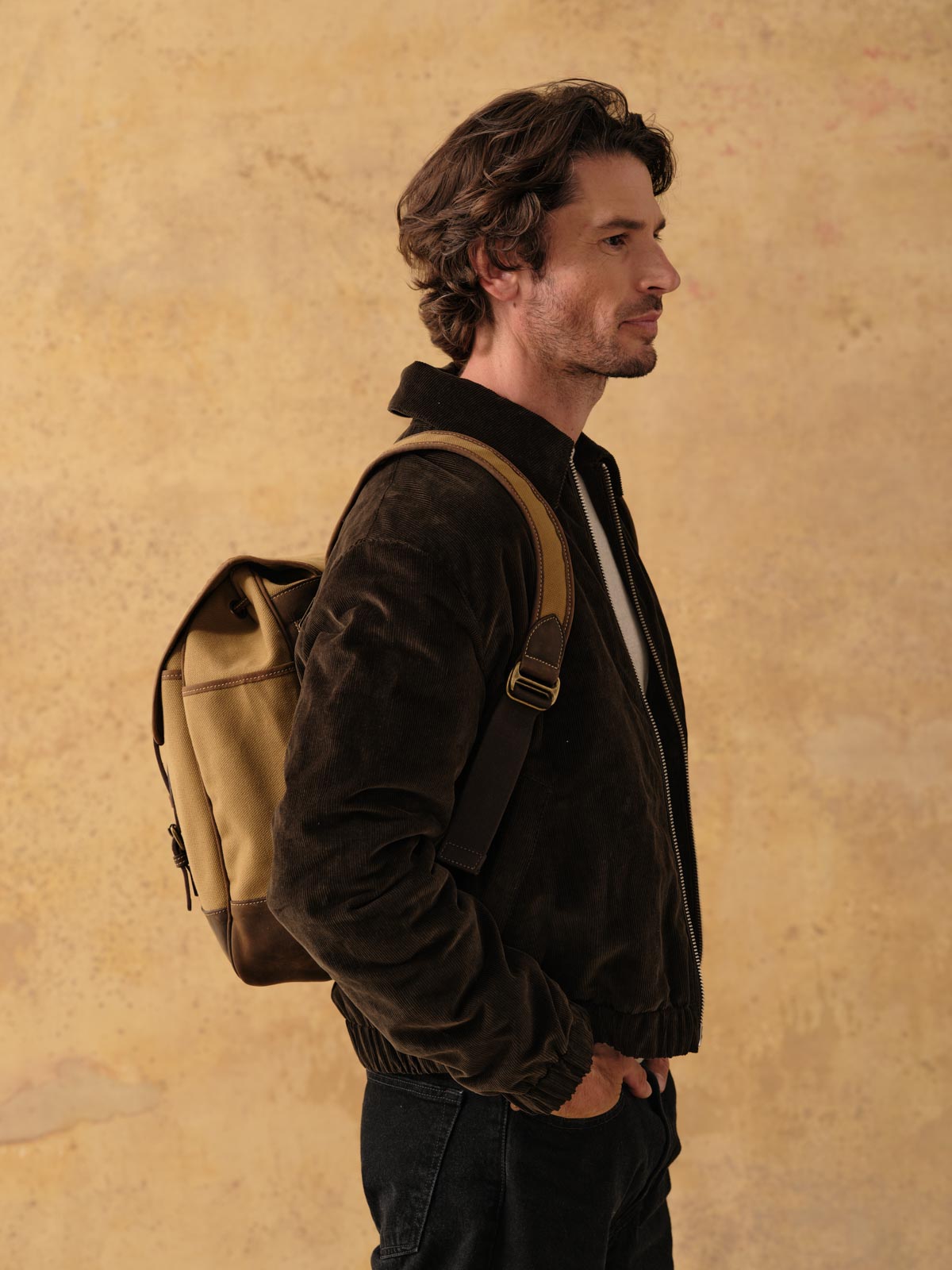 Tusting Canvas Leather Classic Backpack