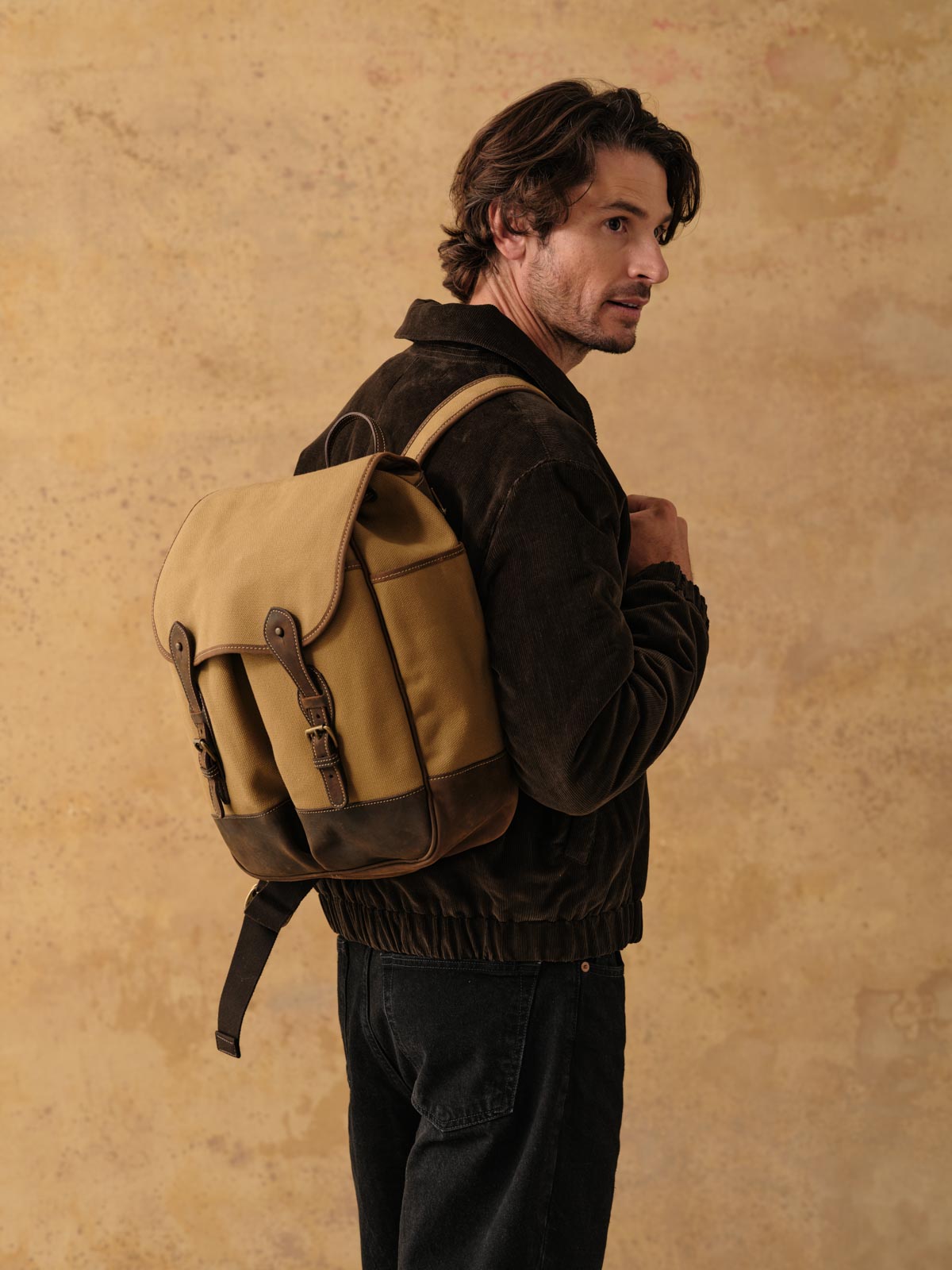 Tusting Canvas Leather Classic Backpack