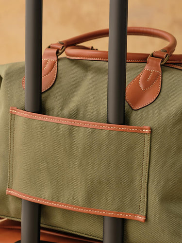 Explorer Canvas and Leather Small Overnight Bag – Tusting