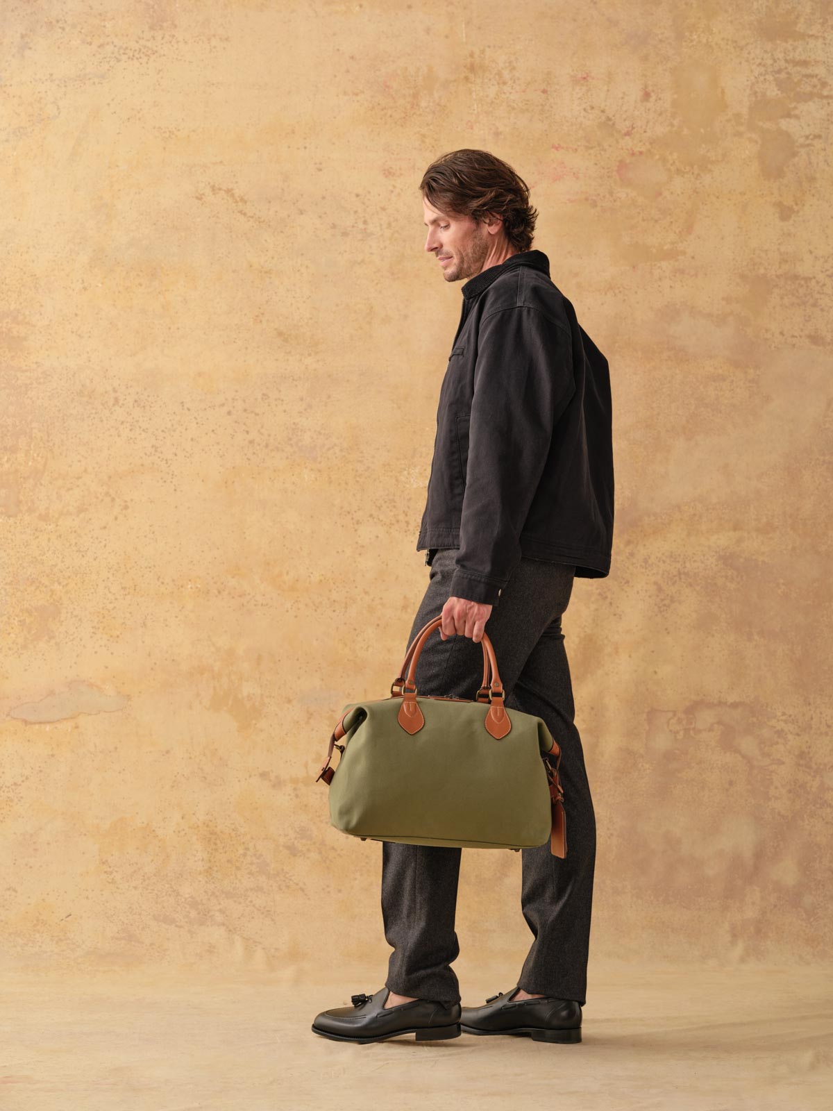 Explorer Canvas and Leather Small Overnight Bag – Tusting