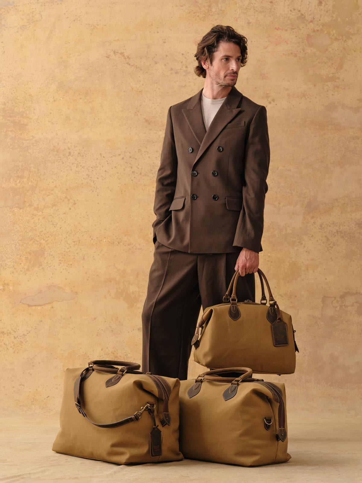 Explorer Canvas and Leather Small Overnight Bag – Tusting