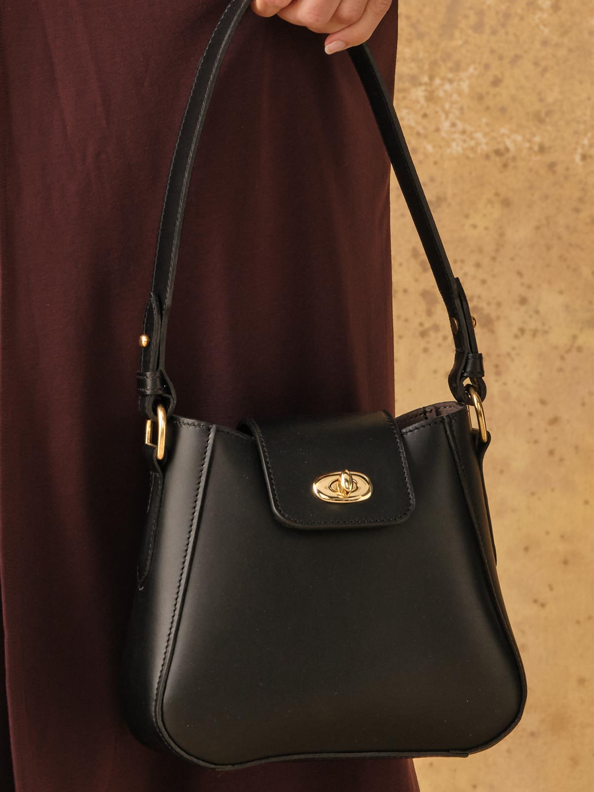 Tusting Mini Hazel Leather Crossbody Shoulder Bag