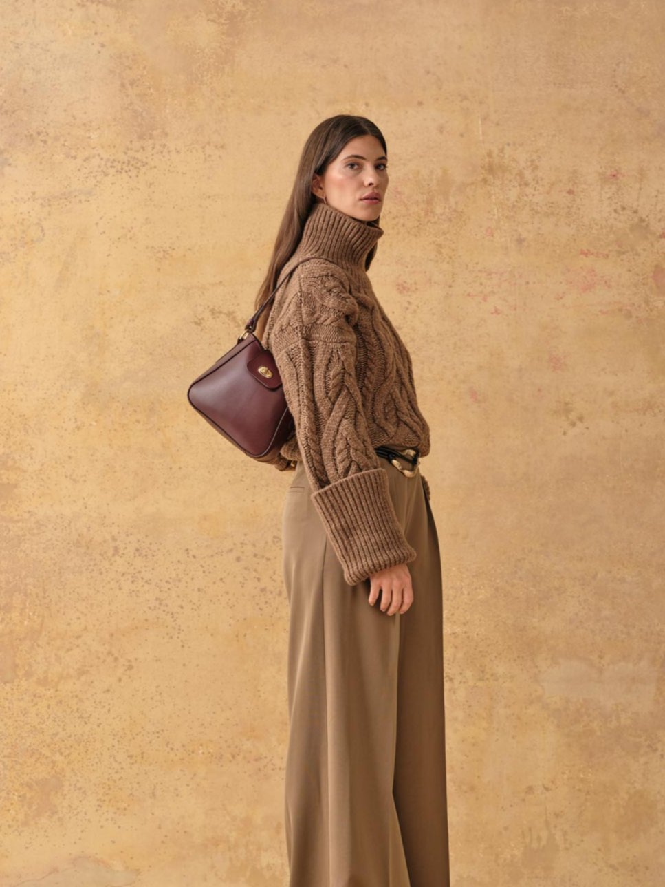 Tusting Mini Hazel Leather Crossbody Shoulder Bag