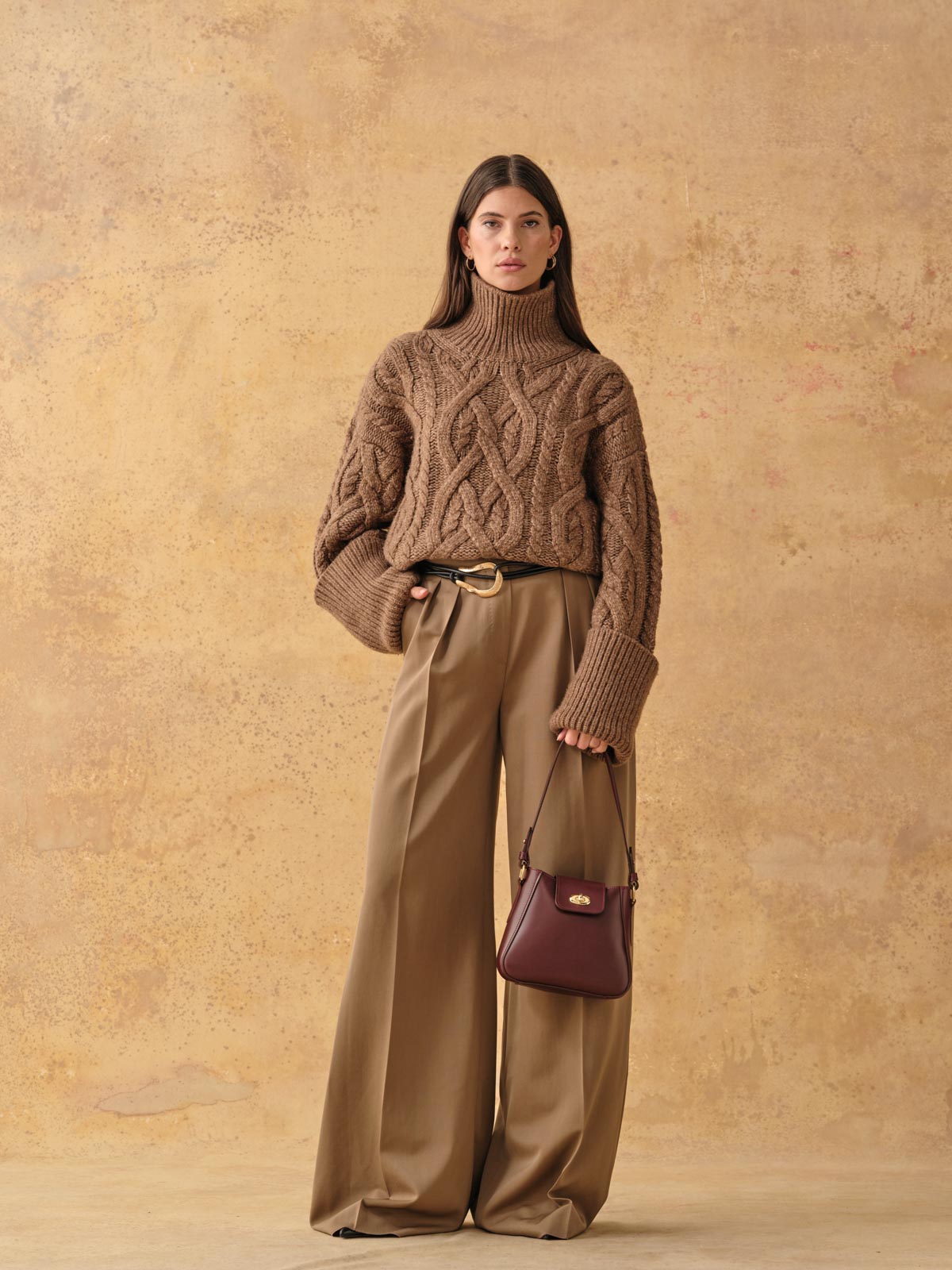 Tusting Mini Hazel Leather Crossbody Shoulder Bag